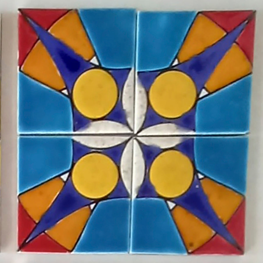 Brazilian Ceramic Tile - Tropical A3 - set of 4 – gres ceramicas especiais